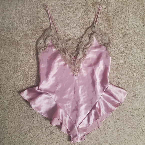 Intimates & Sleepwear | Vintage Satin Lace Teddy Small | Poshmark